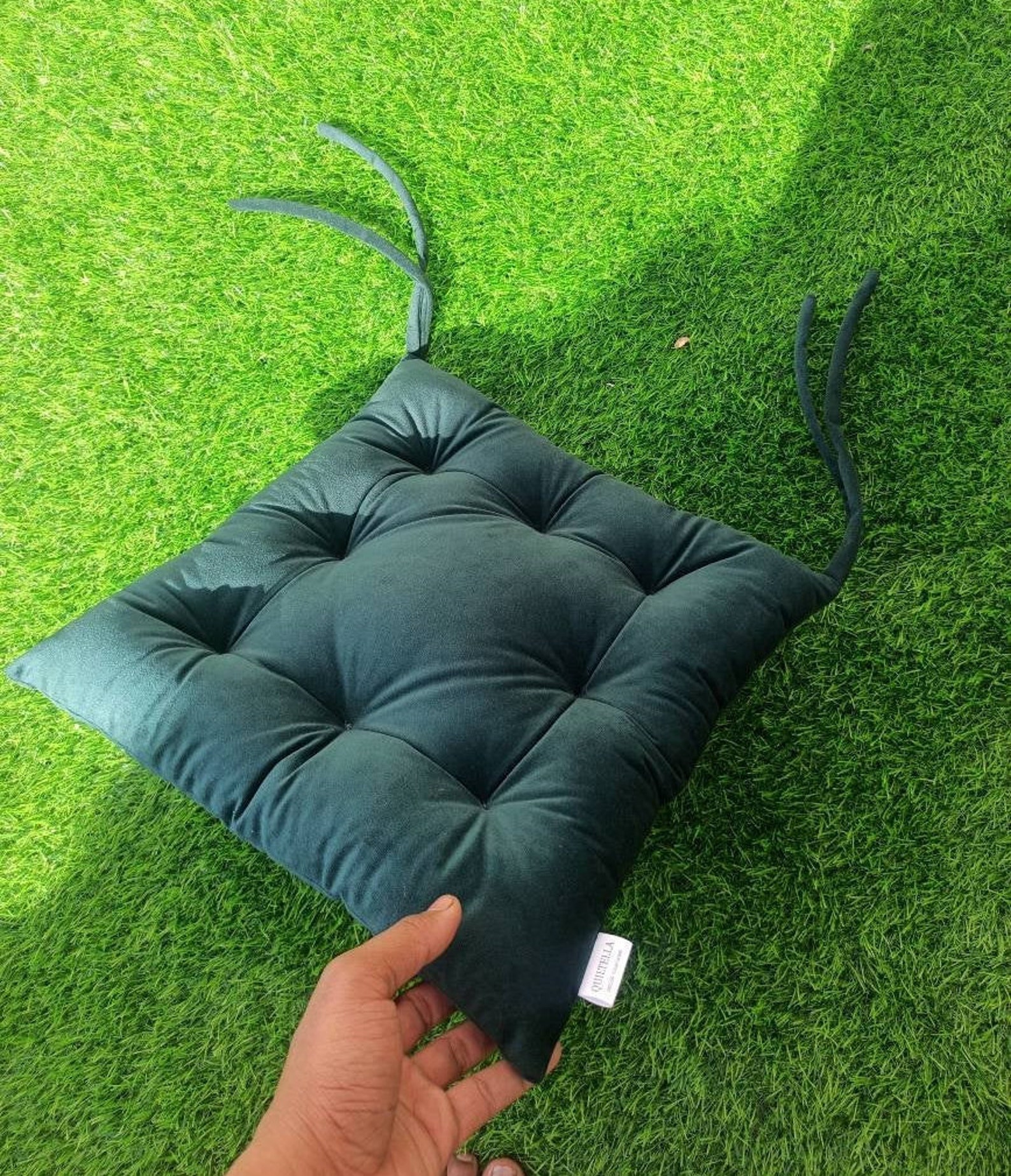 Velvet Tufted Chair Cushions seat Pad indoor/for - Etsy