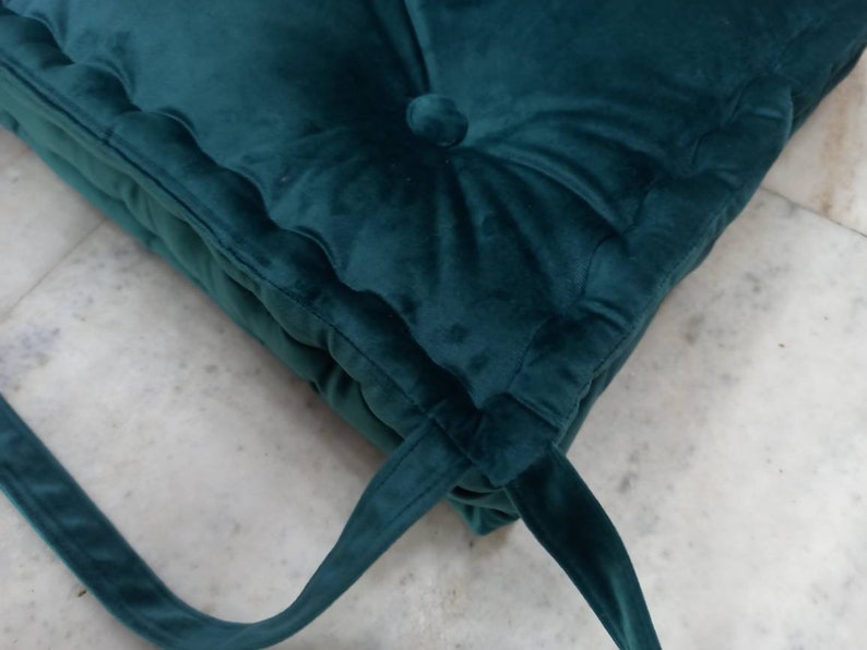 Velvet square box cushion handmade floor cushion indoor | Etsy