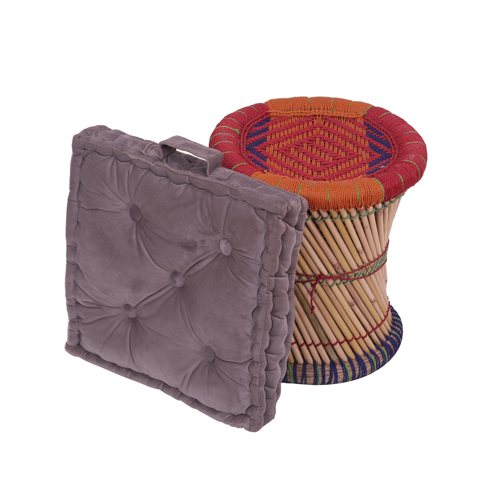 Soft Velvet square box cushion handmade floor cushion indoor | Etsy