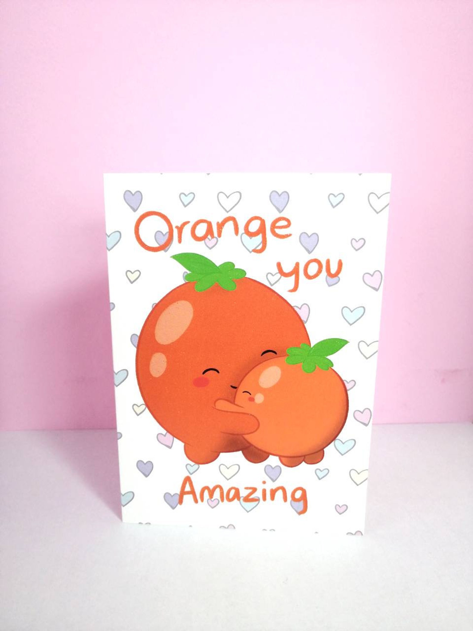 Orange You Amazing greeting card. Fun greeting card. | Etsy