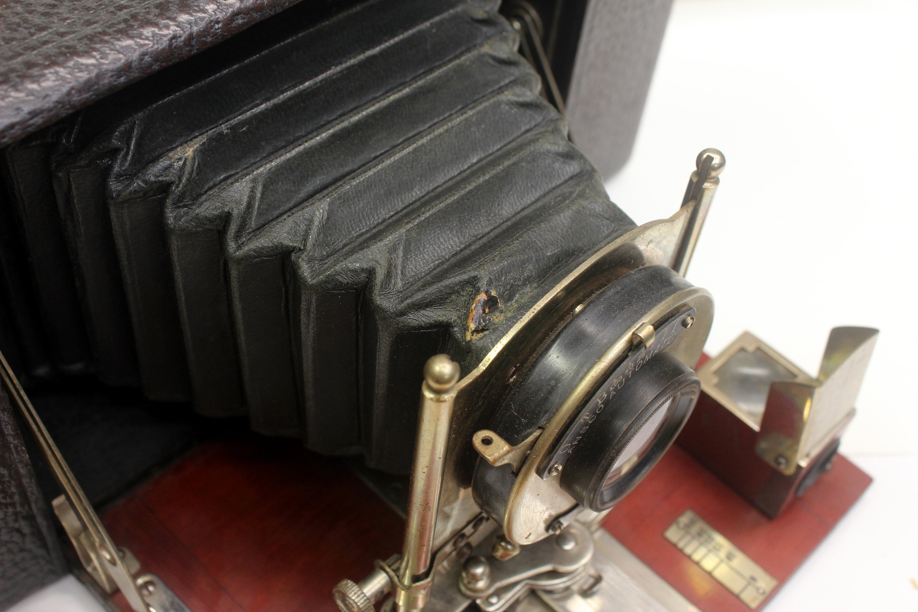 Selling and selling Antique Ansco No.4 Model D Folding Bellows Camera w ...