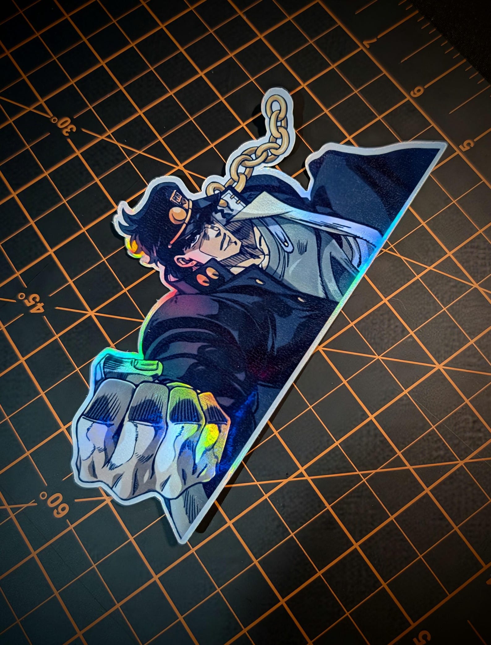 Jotaro Kujo - 6" Vinyl Peeker - Laminated Holographic Jojo's Bizarre ...