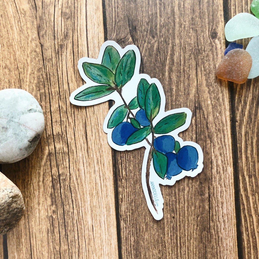 Blueberry Magnet| Alaska, Local Artist | Alaskan Plant, Wild Berry ...