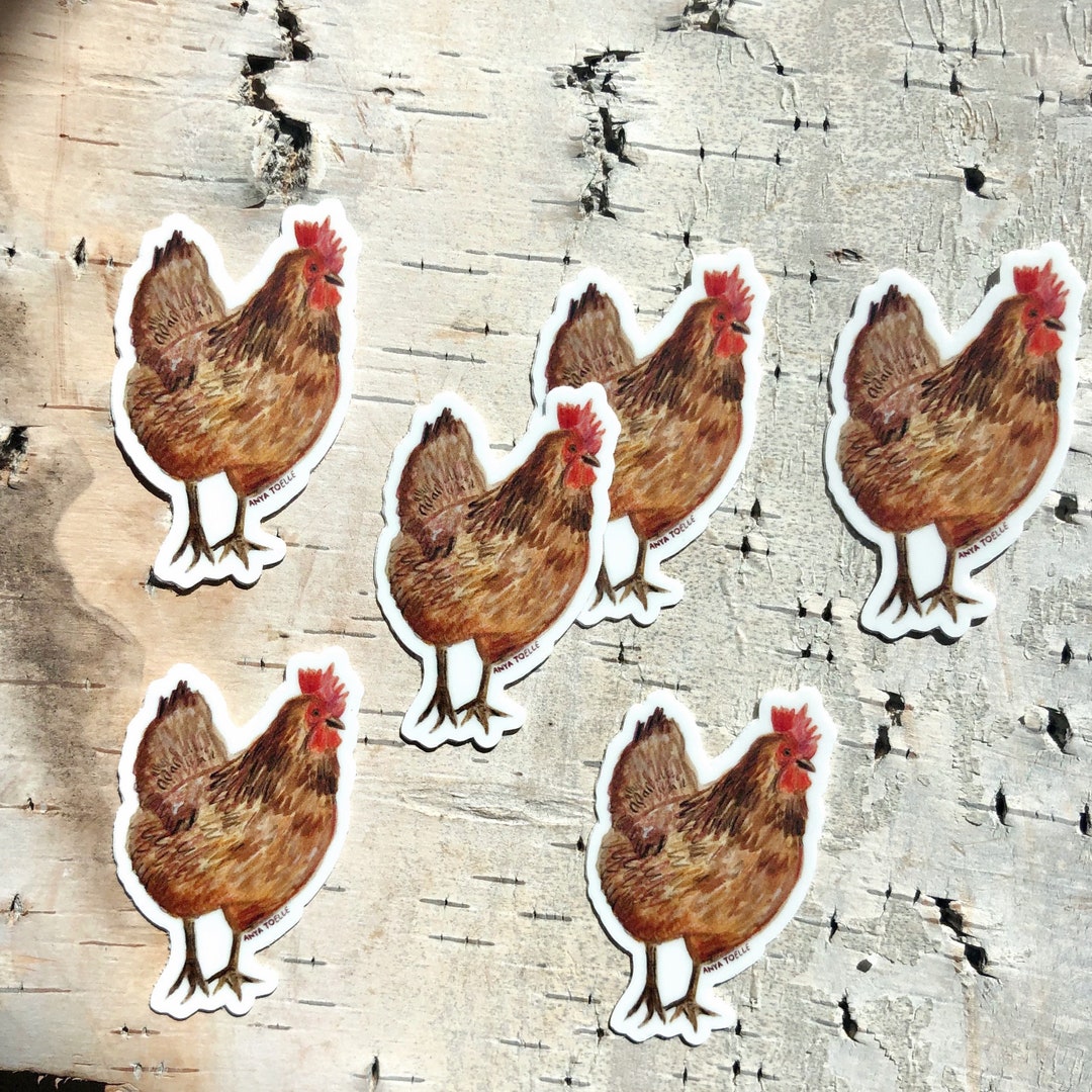 Little Chicken Sticker | Chicken Stickers | Chicken Art | Chicken ...
