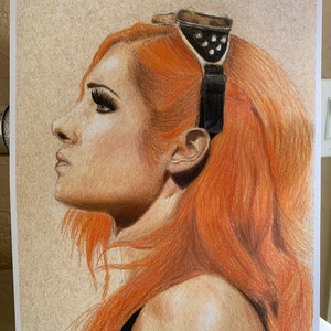 WWE Becky Lynch Drawing Art Print - Etsy