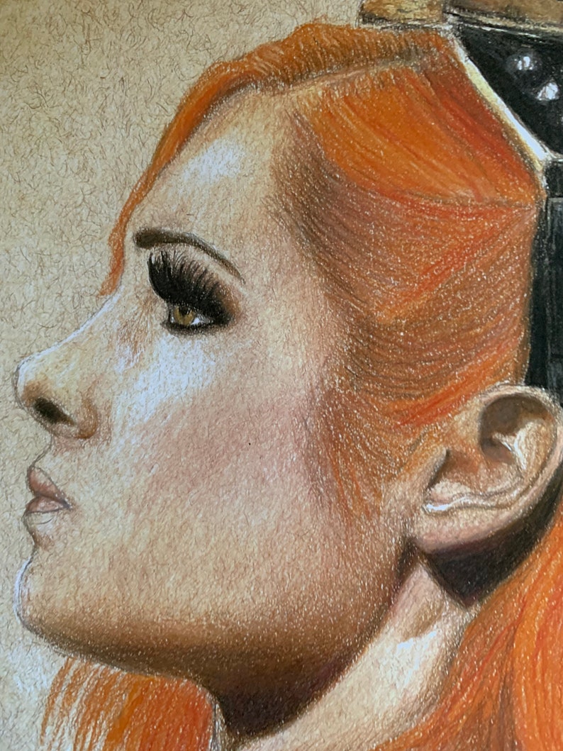 WWE Becky Lynch Drawing Art Print - Etsy