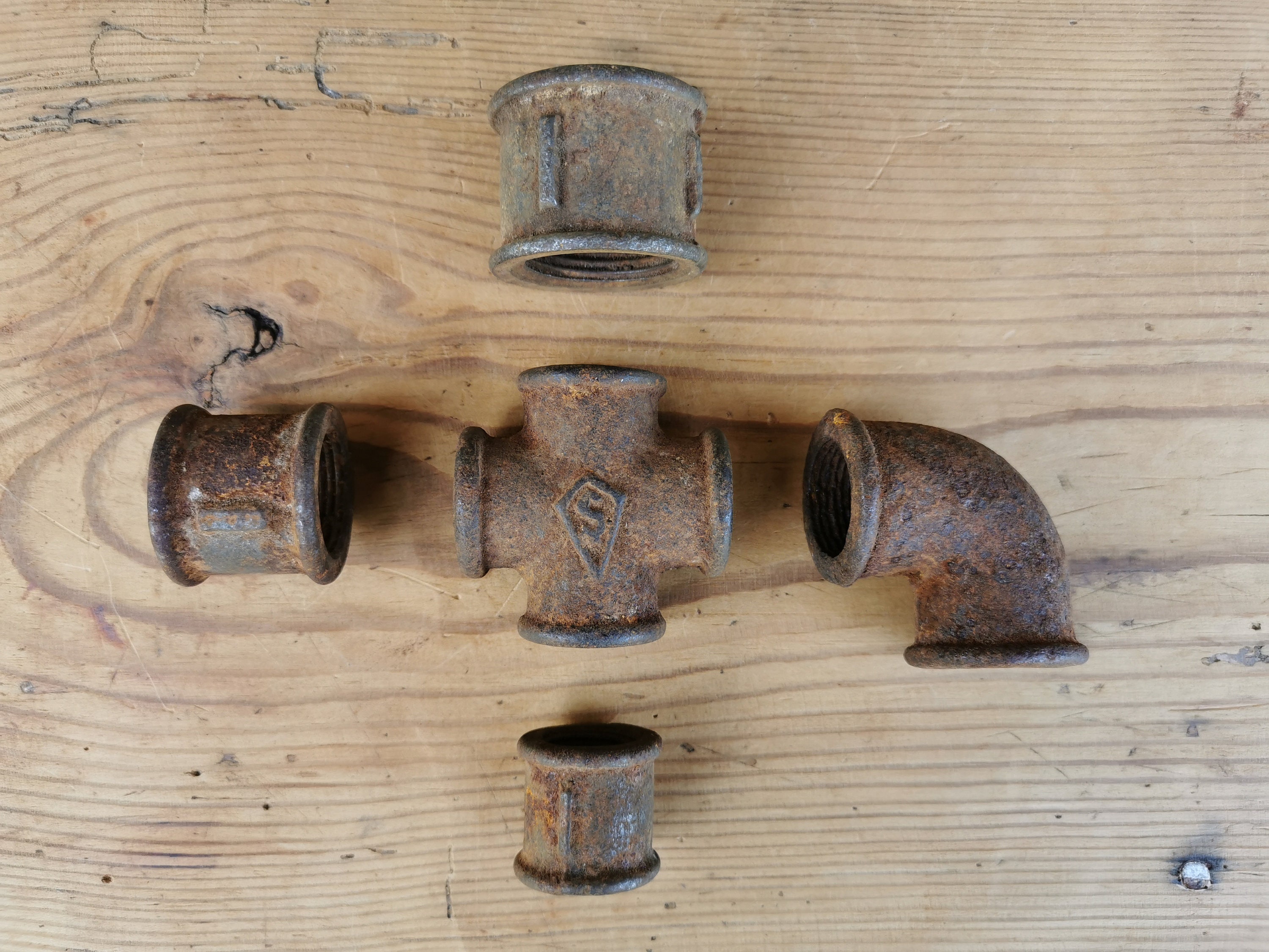 Rusted Pipe Fittings Plumbing Connector Faucet Water Tap - Etsy UK