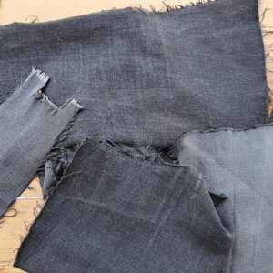 Denim Fabric Scraps for Slow Stitching Projects - Etsy