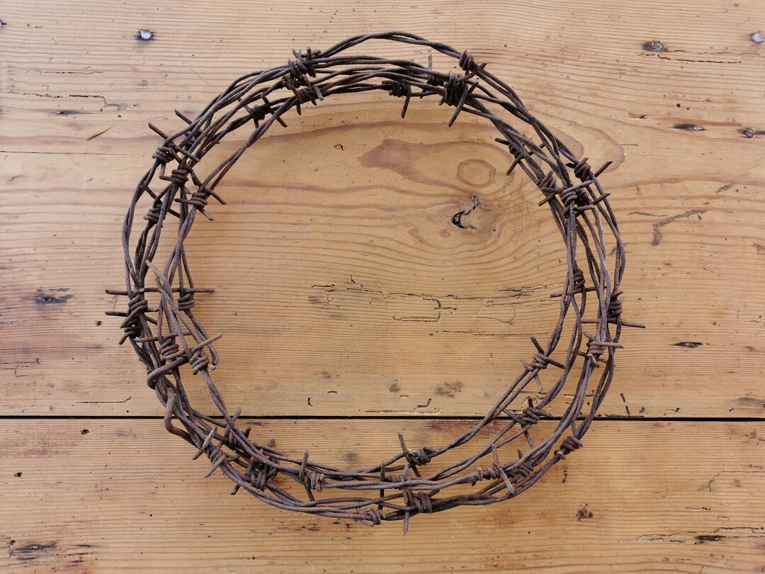 Rusty Barbed Wire - Etsy