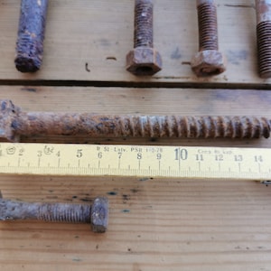 Large Rusted Screws, Huge Rusty Bolts - Etsy