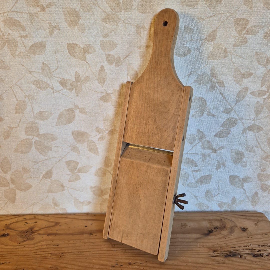 Wooden Mandolin Cutter, Cabbage Shredder, Vintage Veggie Slicer - Etsy