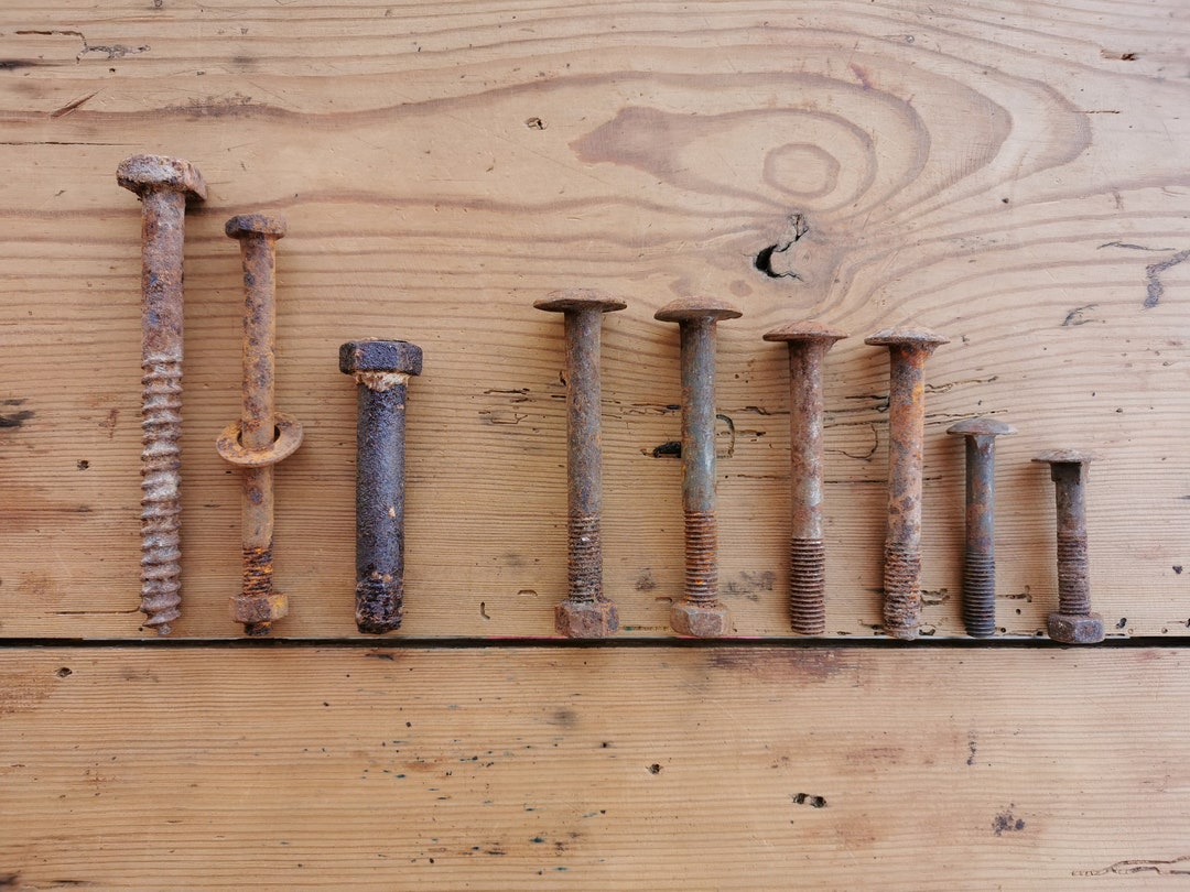 Large Rusted Screws, Huge Rusty Bolts - Etsy