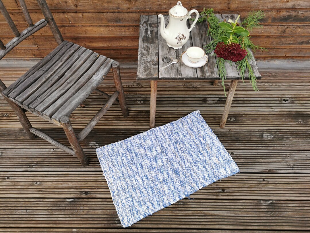 Small Rag Rug Pad, Braided Rug, Housewarming Gift - Etsy