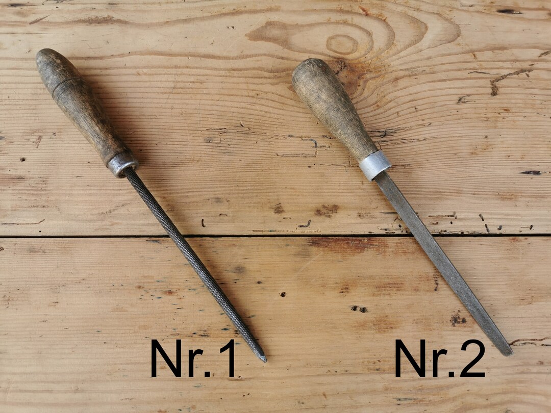 Metal Hand Files With Wood Handle - Etsy