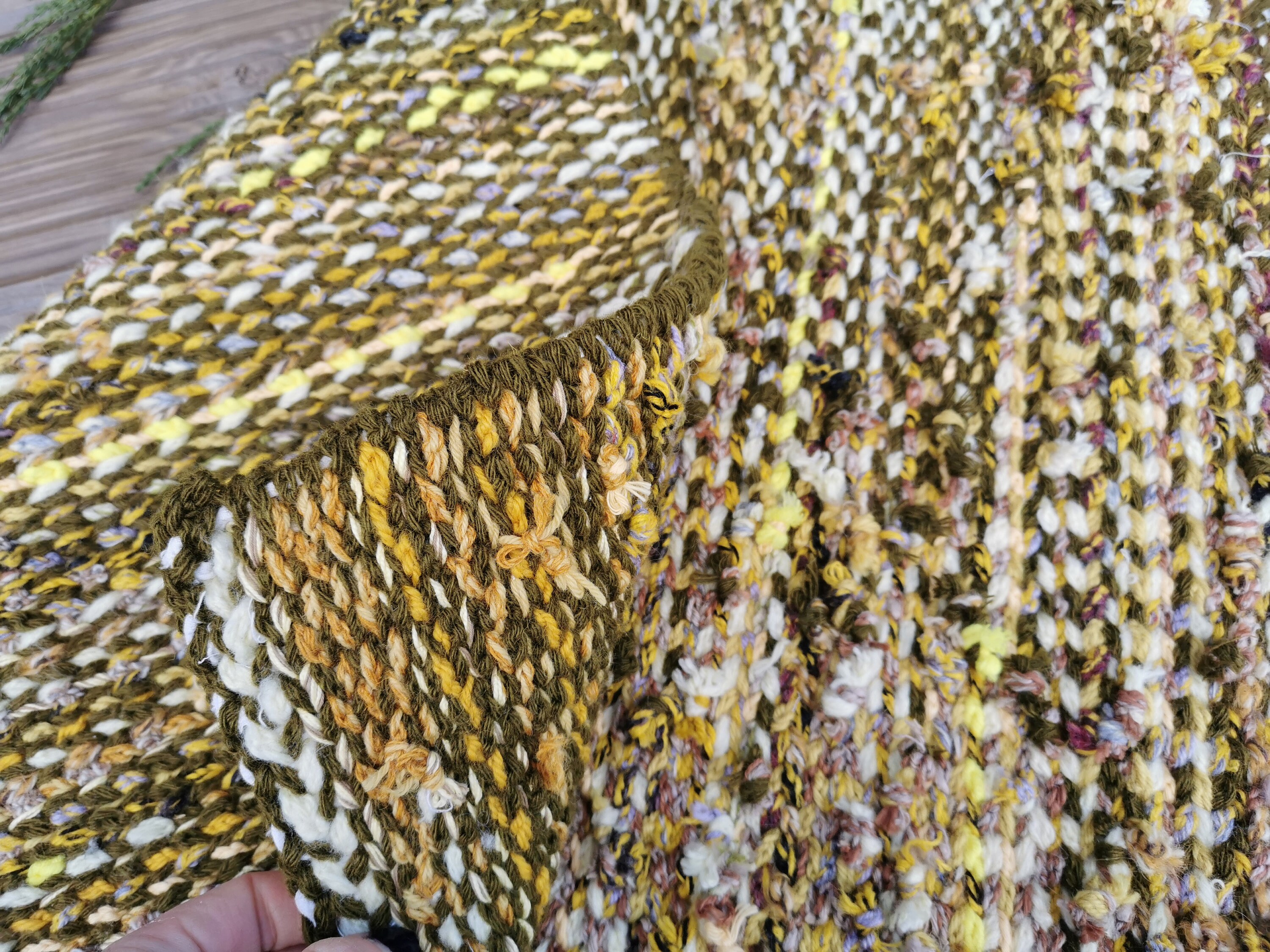 Small Rag Rug Pad Braided Rug Housewarming Gift | Etsy