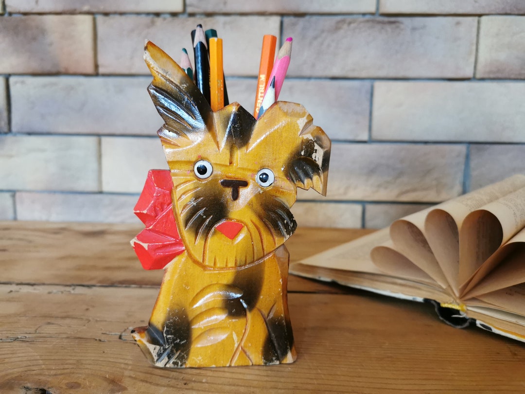 Vintage Pen Holder - Etsy