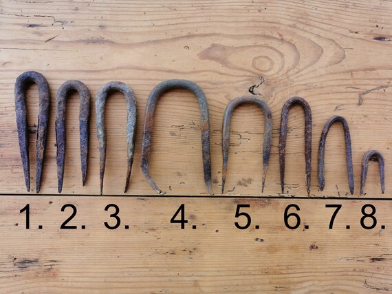 Rusty Metal Fence Staples Rusted Fasteners for Metalcraft - Etsy