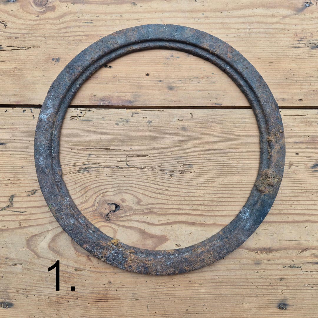 Rusty Metal Ring, Rusted Circle, Old Industrial Parts - Etsy