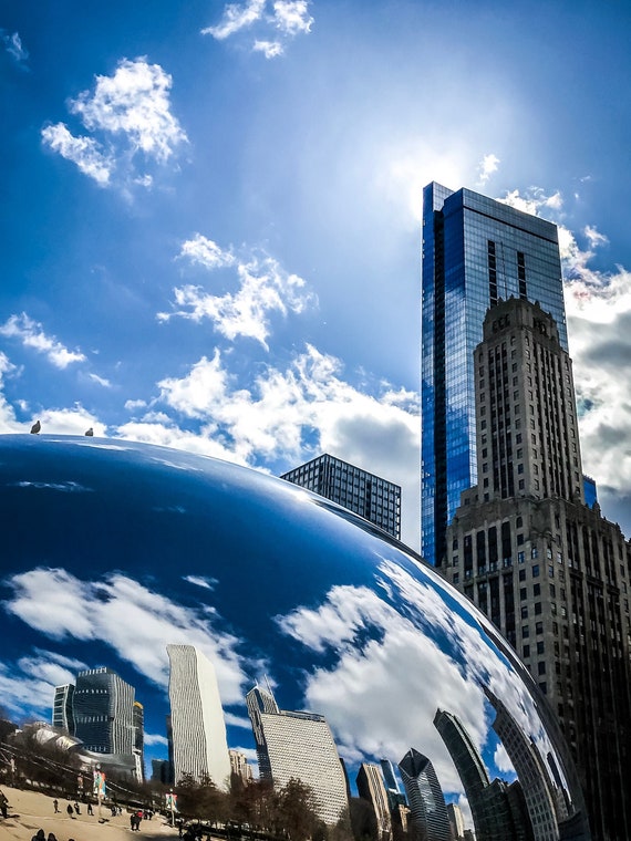 Chicago Bean Reflection | Etsy