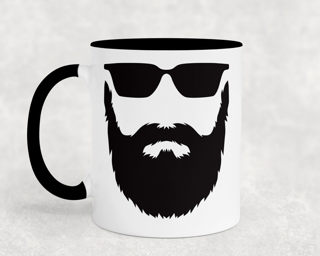 Beard Mug, Cool Coffee Mugs, Beard Gifts, Fathers Day Gift From Wife ...
