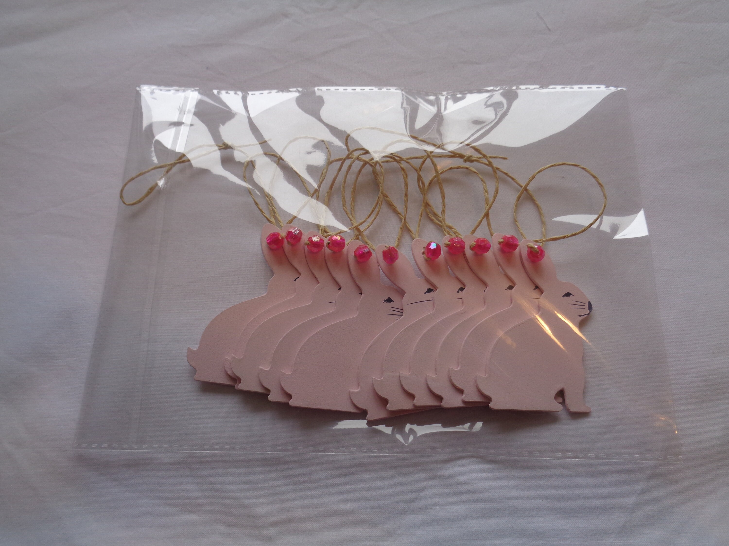 Handmade Painted Rabbit Bunting perfect for Easter | Etsy