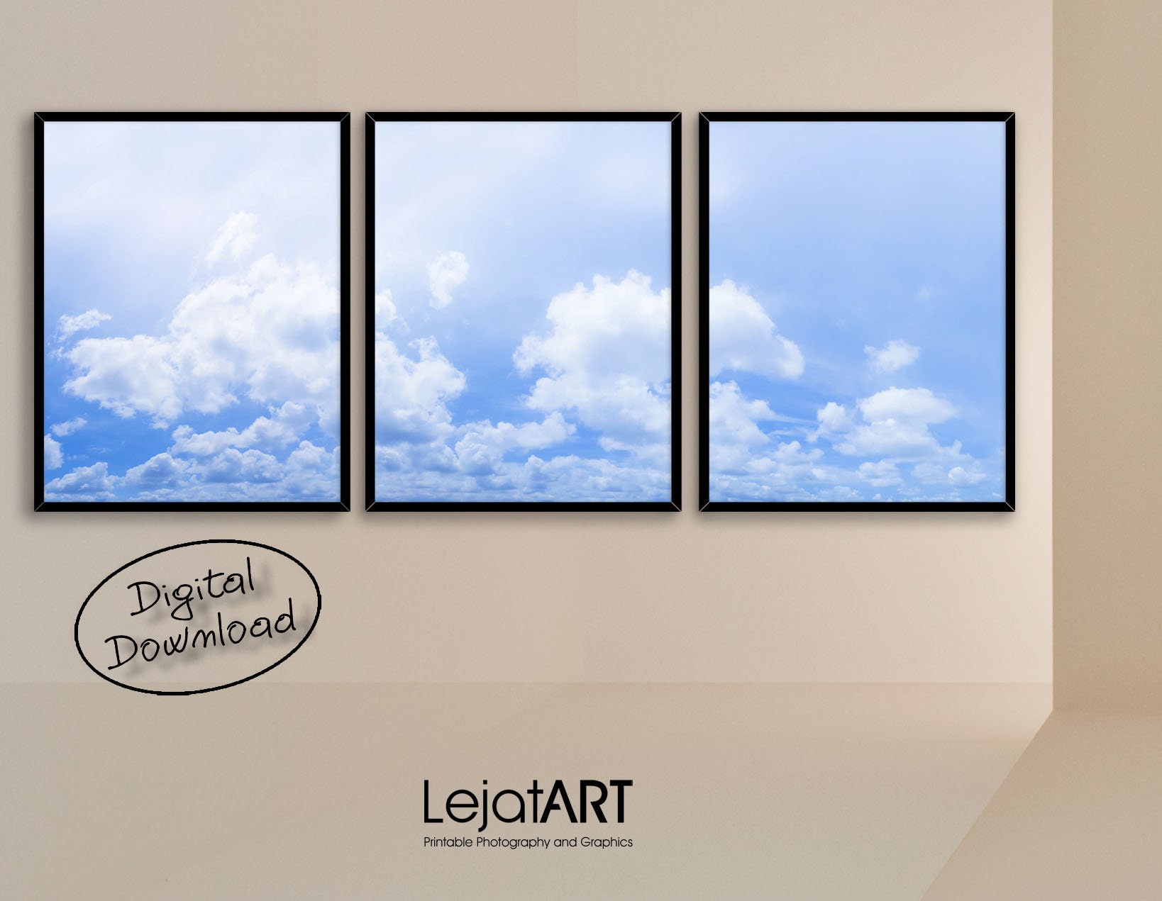 Cloudy Sky Panorama Set 3 Images Sky Panoramic Panorama - Etsy