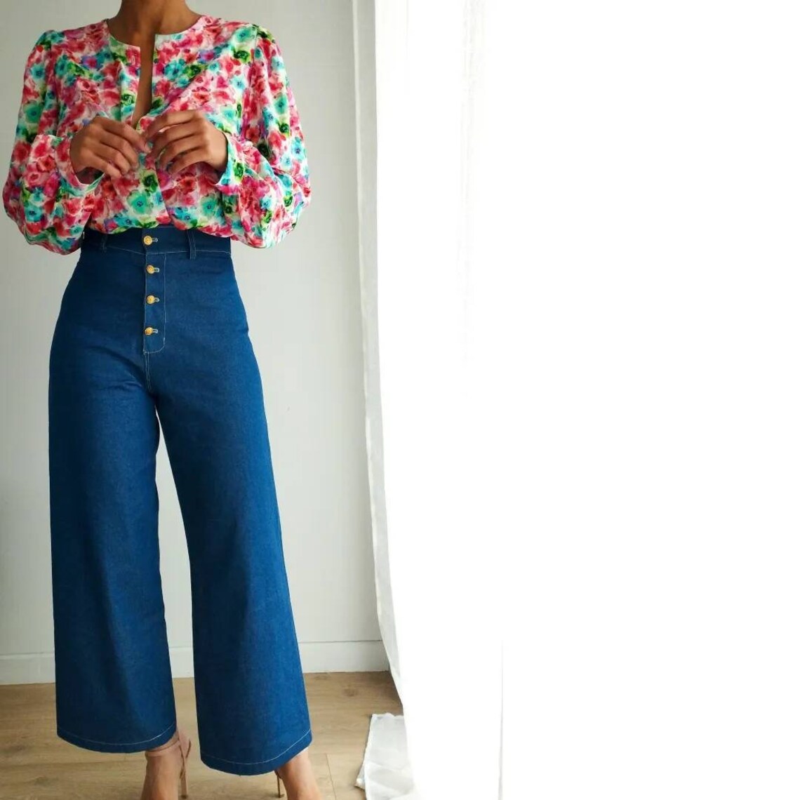 Patron de couture pdf A4 numérique et tutoriel pantalon Doris - Etsy France