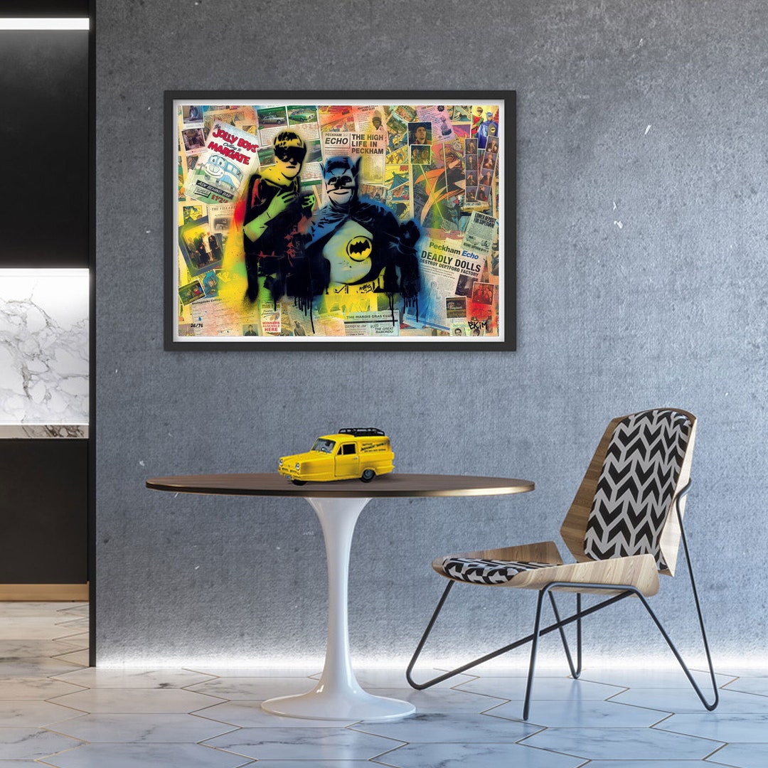 Only Fools and Horses Batman and Robin Del Boy and Rodney Street Art ...