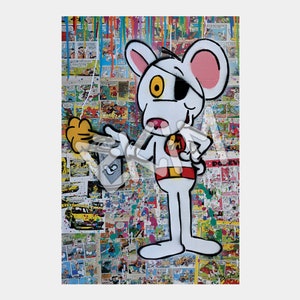 Danger Mouse Poster Street Art Graffiti Colourful Spray Paint Limited ...