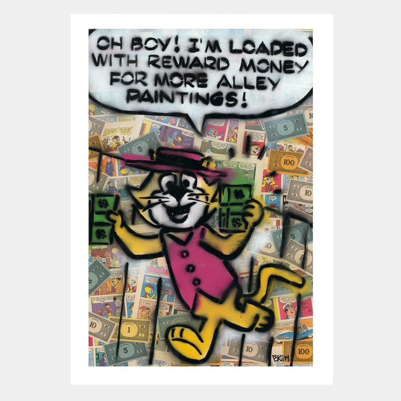 Top Cat Poster Street Art Street Art / Graffiti Topcat Comic Limited ...