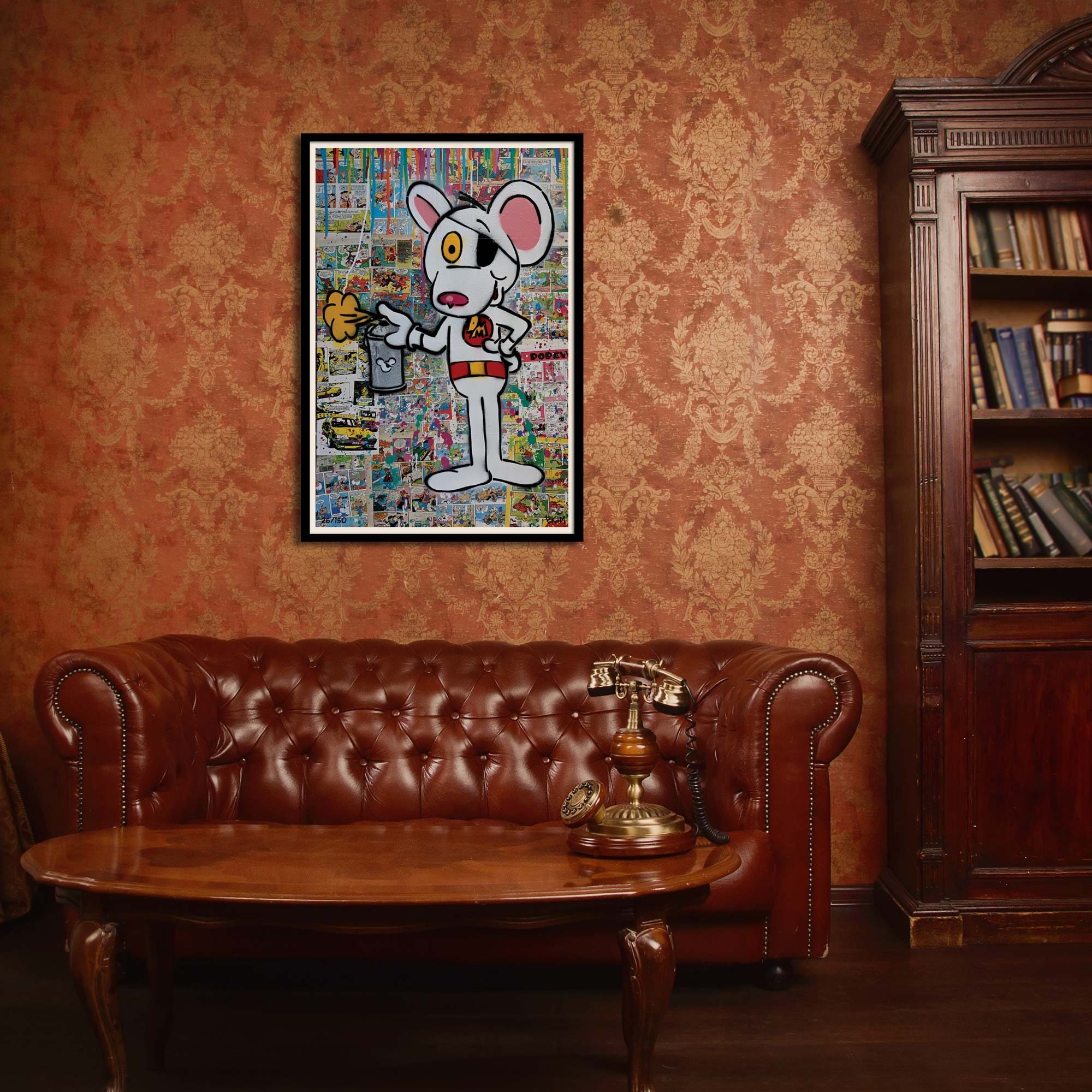 Danger Mouse Poster Street Art Graffiti Colourful Spray Paint Limited ...