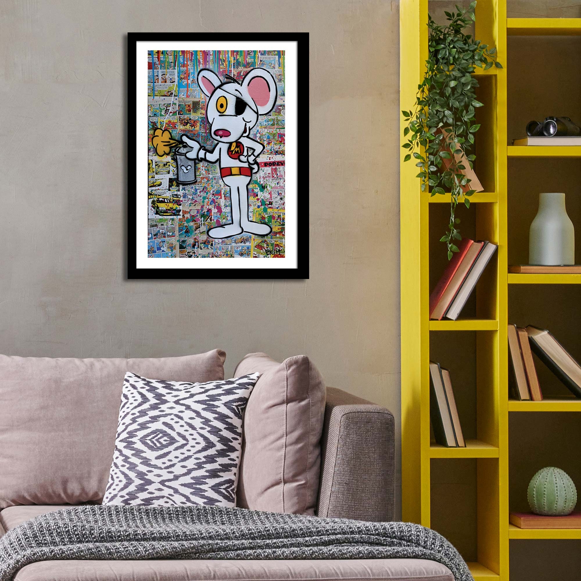 Danger Mouse Poster Street Art Graffiti Colourful Spray Paint Limited ...