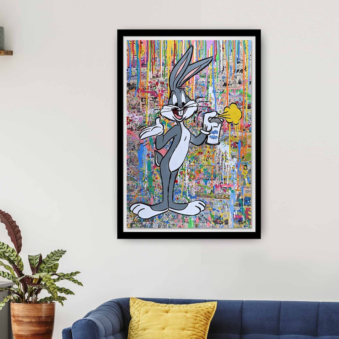 Bugs Bunny Graffiti Art Print: Limited Edition Signed Glicée - Etsy