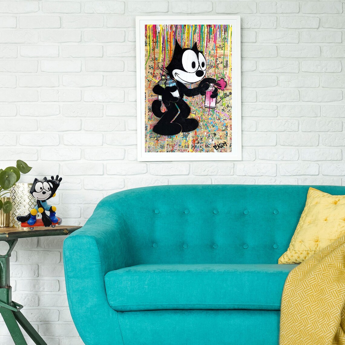 Felix the Cat Graffiti Steet Art Limited Edition Print, Canvas and ...