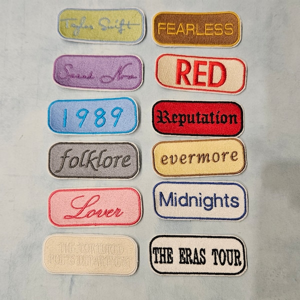Eras Tour Album Patches - Etsy