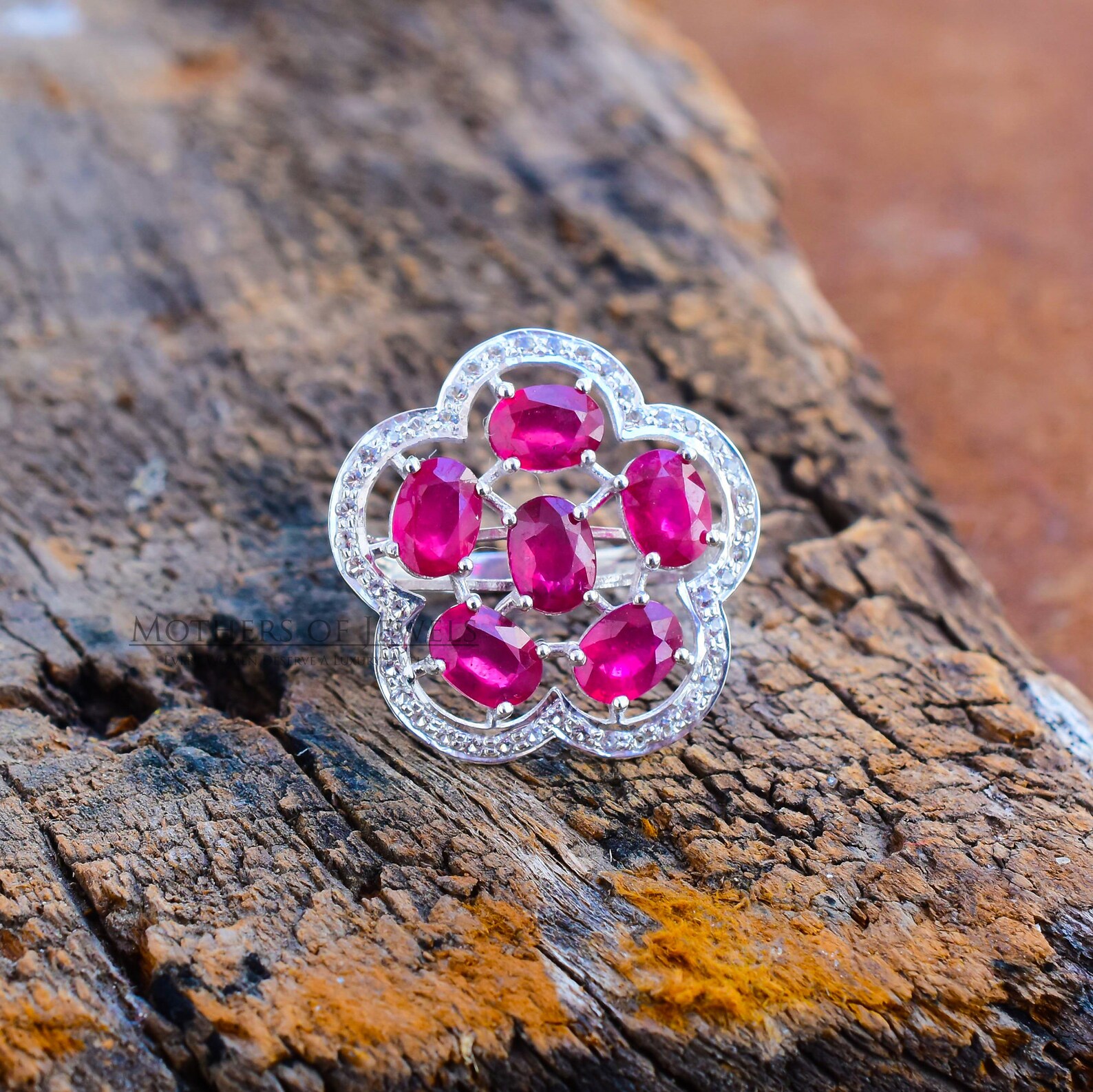 Ruby Ring AAA Grade Natural Ruby Glass Filled Ring 925 - Etsy