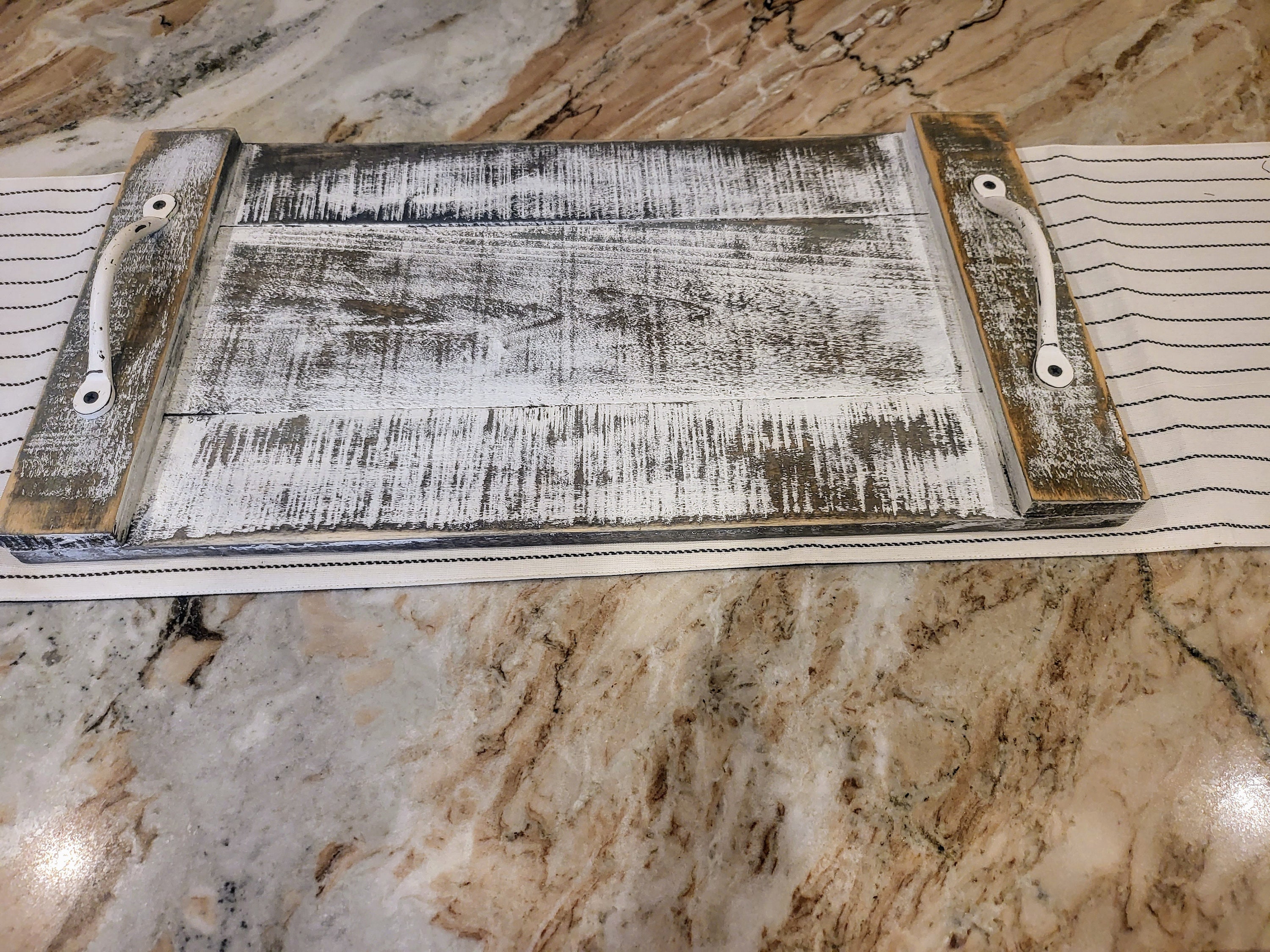 Diva Tray / Farmhouse Chic Serving Tray . Handmade - Etsy