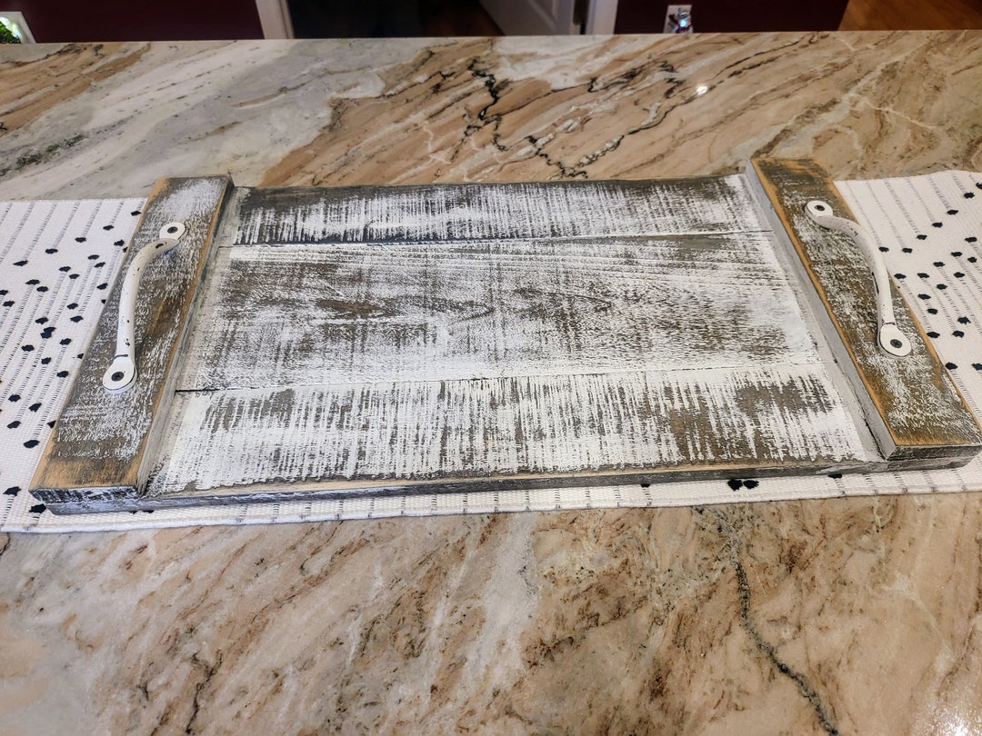 Diva Tray / Farmhouse Chic Serving Tray . Handmade - Etsy