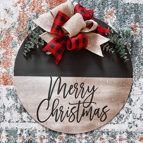 Christmas Door Sign - Etsy