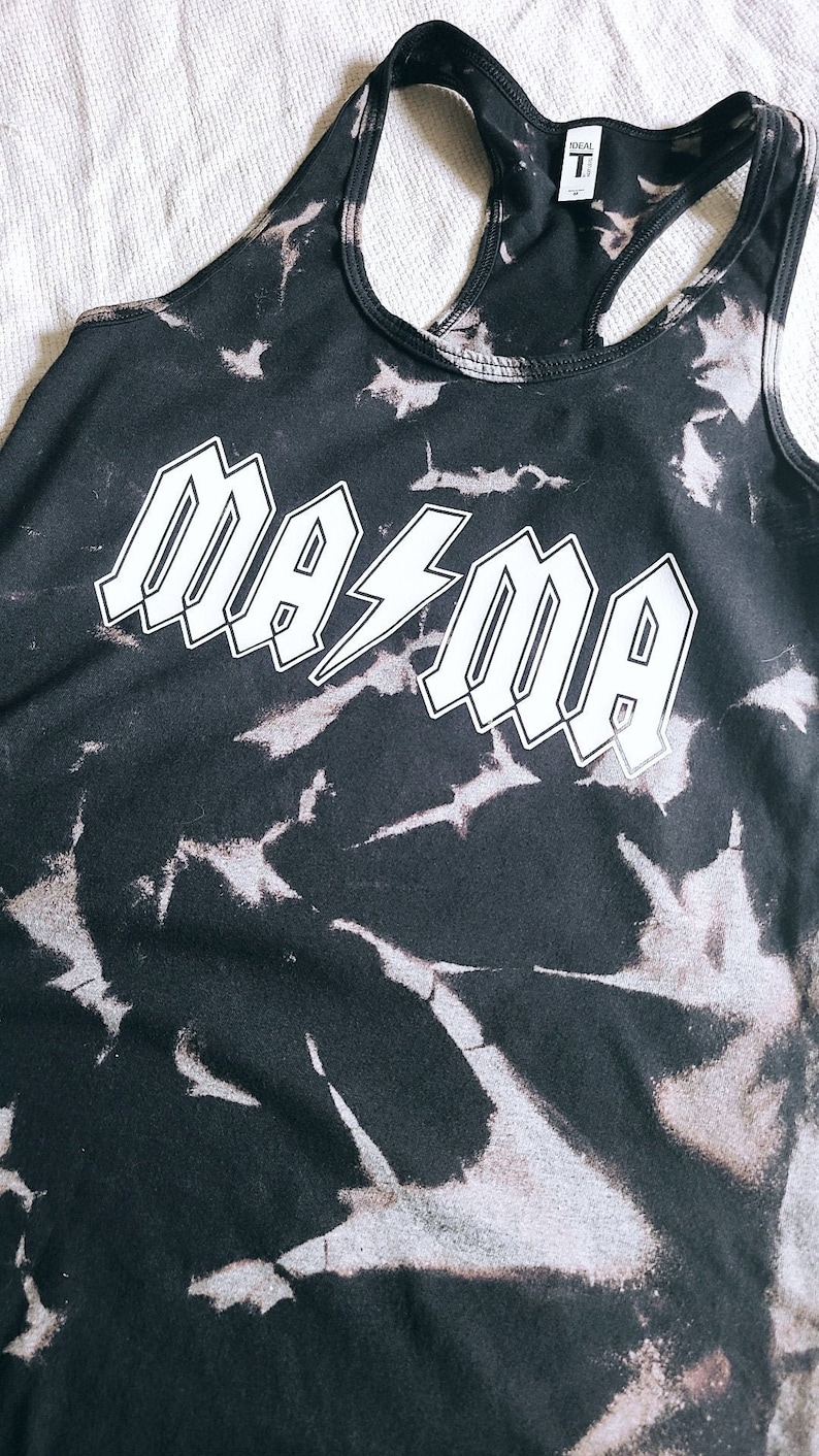 Acid Washed Mama Tank Top - Etsy