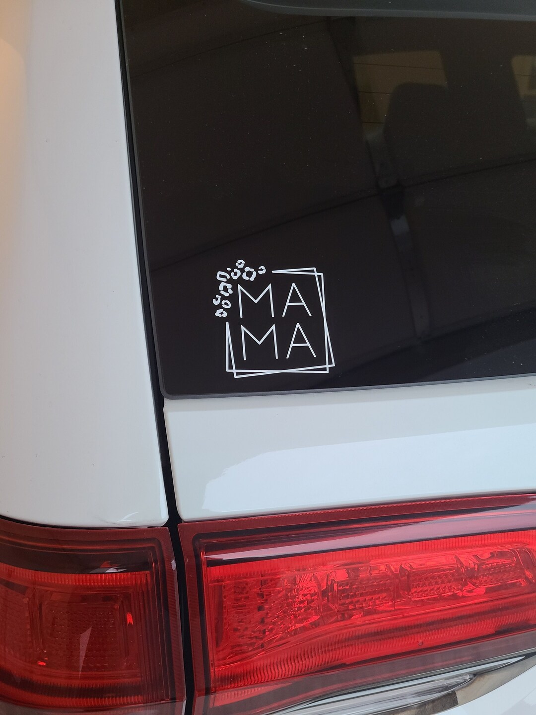 Leopard Mama Car Decal//mama Decal//mama Gift - Etsy