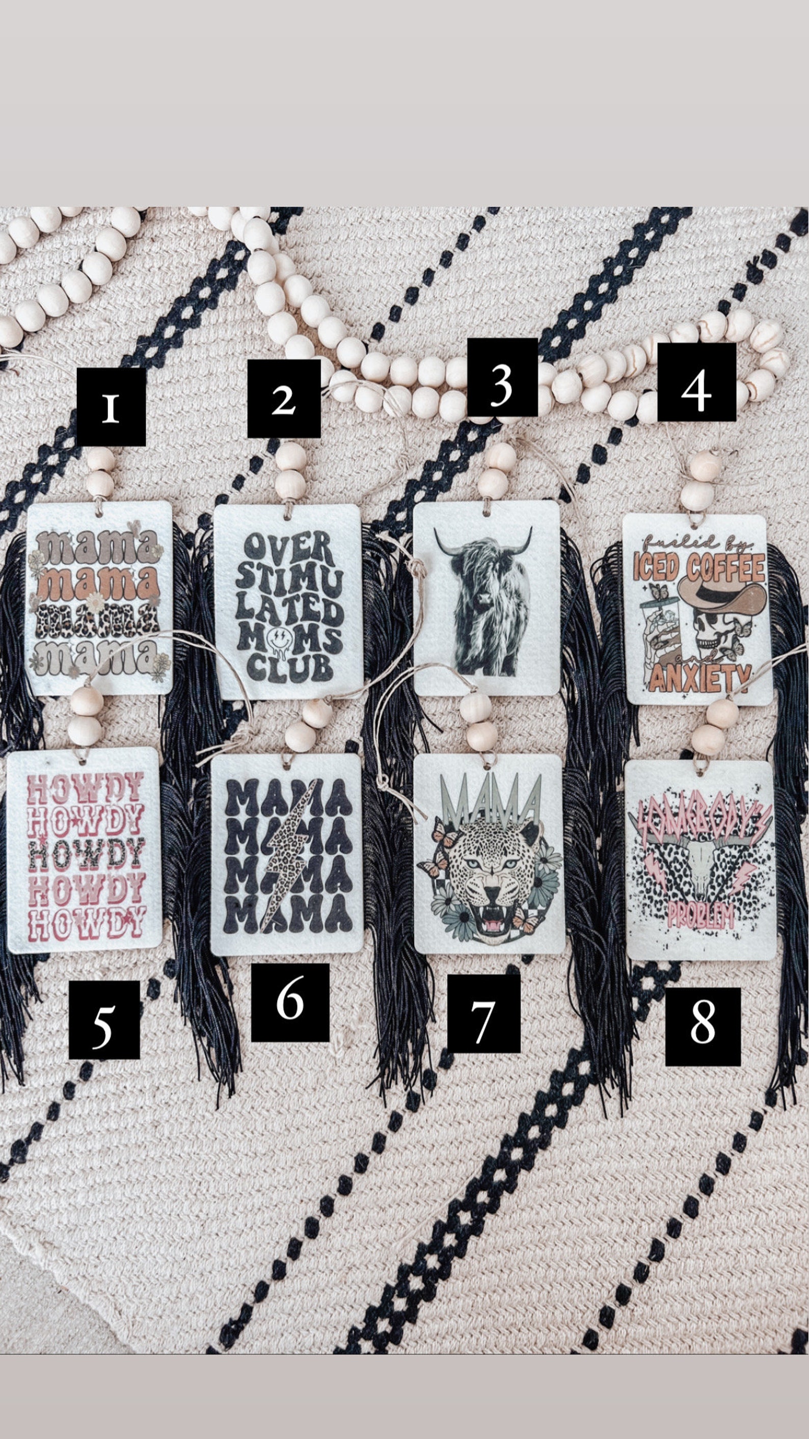 Western Boho Felt Freshie//car Freshener - Etsy