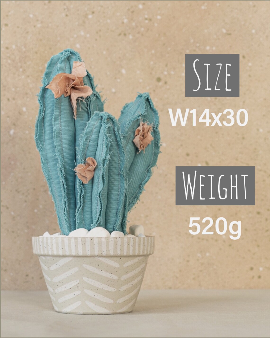 Fabric Handmade Cactus Plant Home and Office Decor Handmade Gift for ...