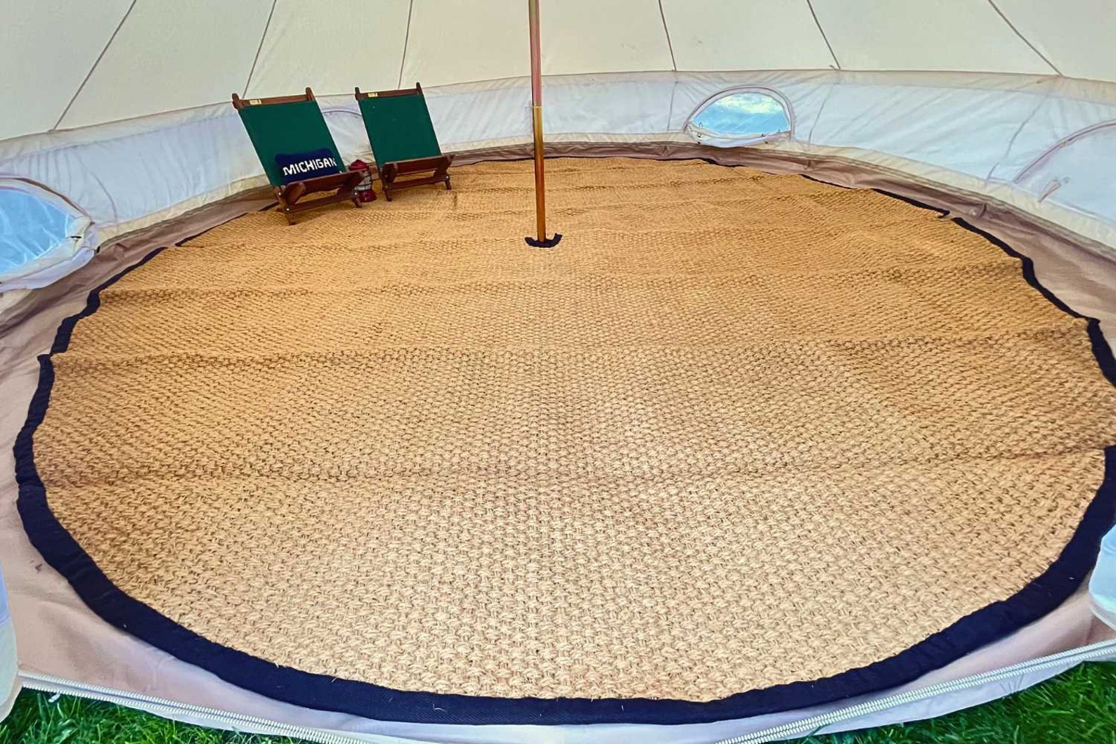 16 Ft. Coir Bell Tent Rug for 5M Tent 1/2 Moon Shaped Carpet - Etsy