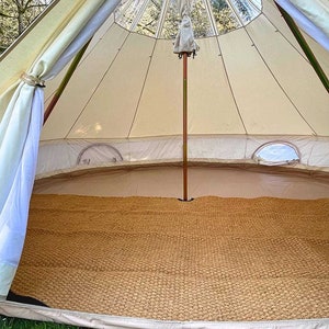 13ft. 4M Coir Bell Tent Rug in Half-moon Shape / 12'x6' Size Carpet for ...