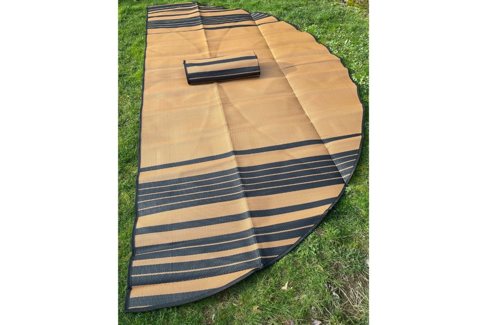 16 Ft. Striped 5M Bell Tent Matting. Large Round Outdoor Rug - Etsy