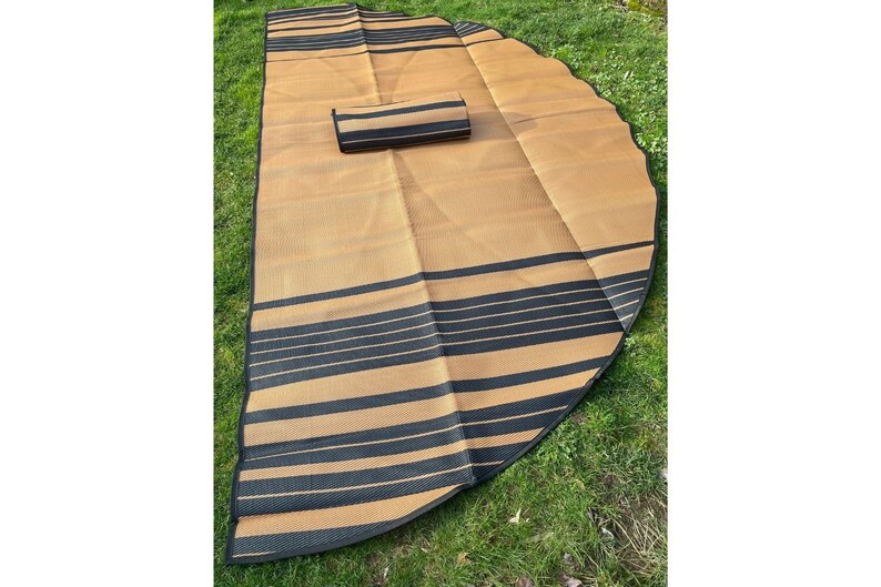 16 Ft. Striped 5M Bell Tent Matting. Large Round Outdoor Rug - Etsy