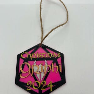 Custom 3D Printed Dnd Christmas Ornament | Personalized With Class ...