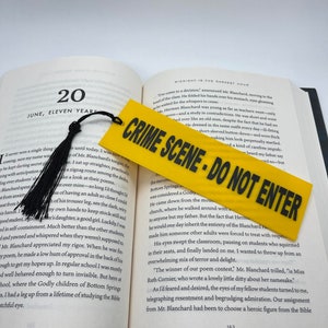 Crime Scene Tape Bookmark, Durable 3D Printed Plastic Bookmark ...