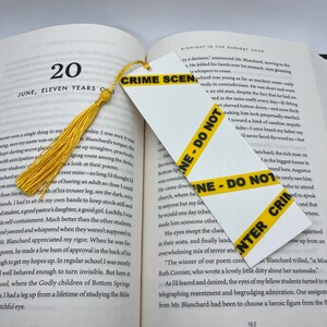 Crime Scene Tape Bookmark, Durable 3D Printed Plastic Thriller Bookmark ...